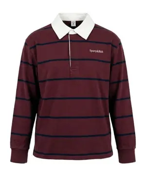 SPORTY  RICH Long-sleeved Polo Shirt