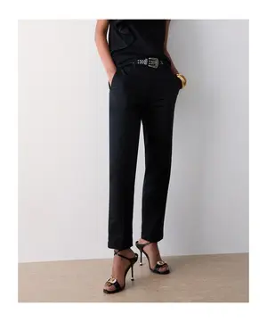 Liu Jo Capri Chinos With Embellished Button