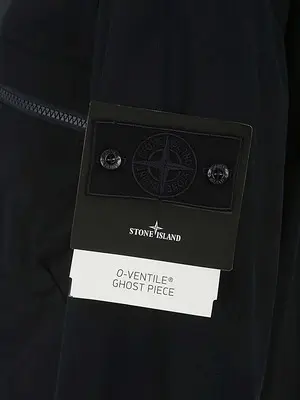 Stone Island Logo Patch Zip-up Jacket