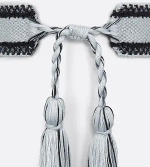 Dior Embroidered Bracelets With Tassels