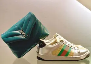Gucci Screener Low-top Sneakers With Retro Logo Detail