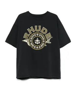 Rhude Logo Graphic T-shirt - Black