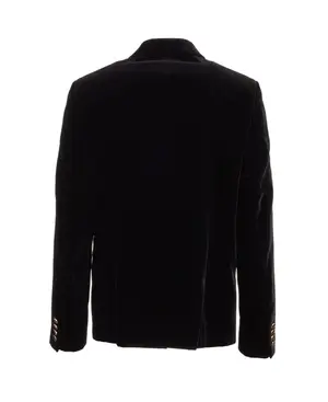 Saint Laurent Single-breasted Ribbed Blazer