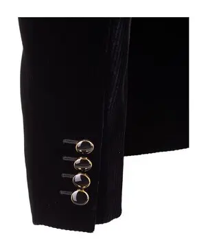 Saint Laurent Single-breasted Ribbed Blazer