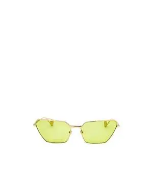 Gucci Logo Embellished Sunglasses - Yellow