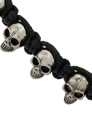 Alexander McQueen Skull Woven Bracelet