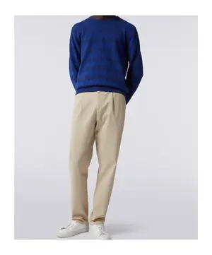Missoni Logo Embroidered Mid-rise Pleated Chinos