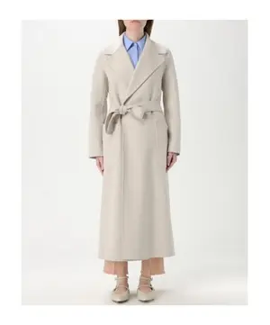 Max Mara Paolore Belted Long-sleeved Coat - No