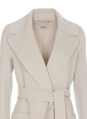 Max Mara Paolore Belted Long-sleeved Coat - No