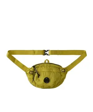 C.P. COMPANY Lens Detailed Belt Bag - Antique Moss Yellow