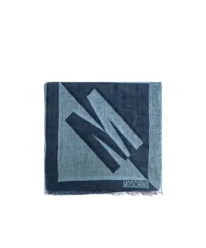 Moschino Printed Scarf - Blue