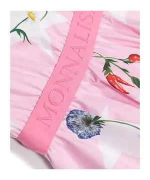 Monnalisa Floral Printed Star Poplin Dress