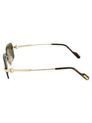 Cartier Gold Logo Sunglasses - Green