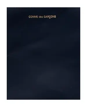 Play Comme Des Garcon Navy Blue Zipper Wallet