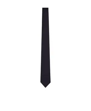 Emporio Armani Classic Pointed-tip Tie - Black