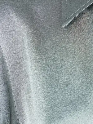 SEMICOUTURE Long Sleeve Tie-waist Shirt - Gray