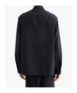 JIL SANDER Long Sleeve Zip-up Jacket - Black