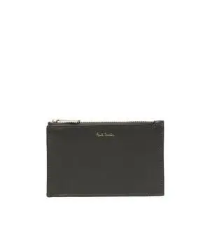 Paul Smith Logo Detailed Zipped Cardholder - Black