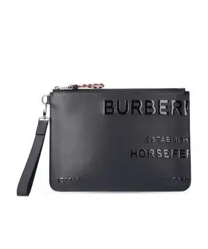 Burberry Horseferry Print Pouch - Black