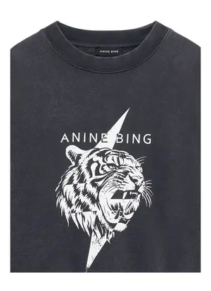 ANINE BING Miles Tiger-print Sweatshirt