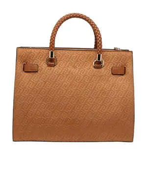 Liu Jo Manhattan Braided-handle Tassel Top Handle Bag