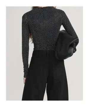 FRAME Embellished Long-sleeved Top