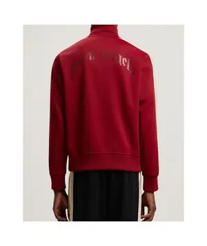Palm Angels Curved Logo Track Jacket - Red