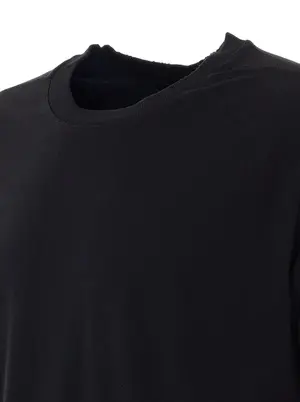 THOM KROM Distressed Crewneck T-shirt