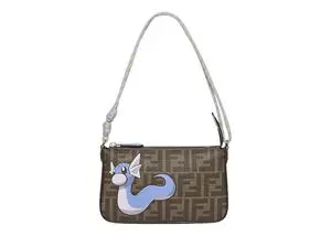 Fendi X Frgmt X Pokemon Ff Fabric Baguette Pouch