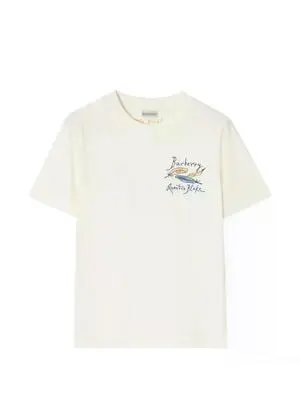 Burberry X Sir Quentin Blake Feather-print Cotton T-shirt