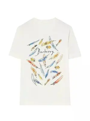 Burberry X Sir Quentin Blake Feather-print Cotton T-shirt