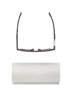 Burberry Textured Check Square Sunglasses
