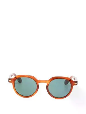 KYME Julian Round-frame Sunglasses - Brown