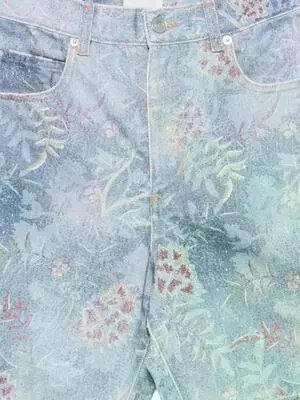 MARANT Isabel Floral Print Cotton Shorts