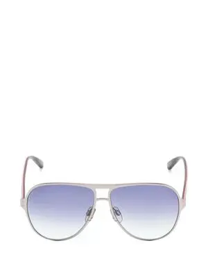 Tommy Hilfiger Pilot Frame Sunglasses With Gradient Lenses - Silver