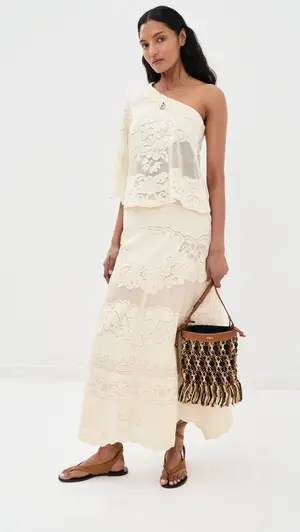 Isabel Marant Étoile Shilo One-shoulder Bell Sleeve Top