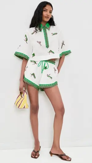 ALEMAIS Wanda Linen Shorts
