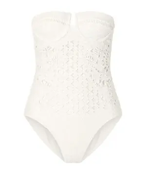 Zimmermann Indra Embroidery One-piece - Ivory