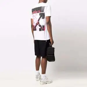 Off-White Fw21 Arrow Pattern Short Sleeve Version