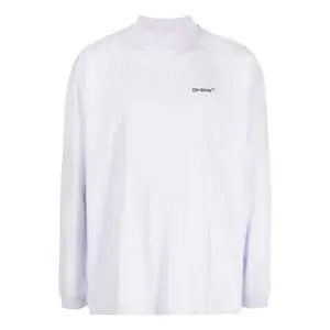 Off-White Fw22 Solid Color Arrow Pattern Logo Printing Round Neck White - Default Colorway
