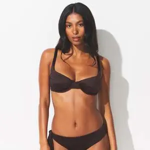 SKIMS Balconette Bikini Top In Satin Swim