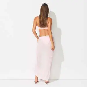 SKIMS Sheer Sarong | Pink | 2xs | Swim Cover Ups