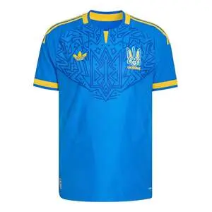 Adidas Ukraine 2026 Away Authentic Jersey - Glow Blue