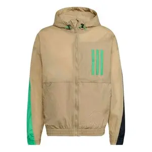 Adidas Wnd Mother Sports Hooded Jacket Khaki - Multi-color