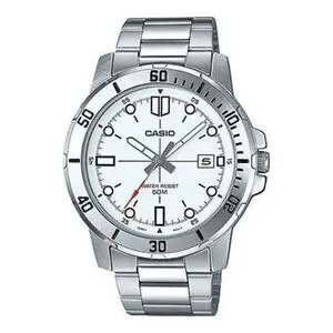 Casio Stainless Steel Analog Watch - Silver