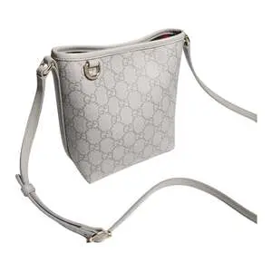 Gucci Gg Emblem Nano Bucket Bag - Grey