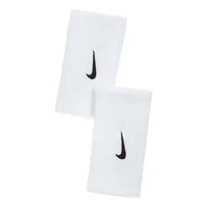 Nike Swoosh Doublewide Wristbands - White