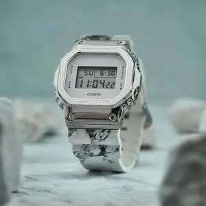 Casio G-shock Shockproof Analog/digital Watch - White Silver