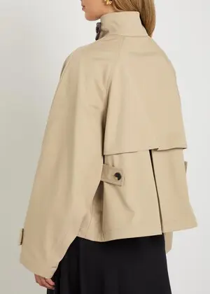 Loewe Leather-trimmed Cotton And Silk-blend Jacket