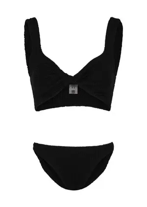 Hunza G Juno Seersucker Bikini - Black